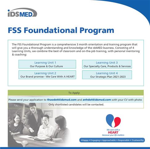 idsMED Việt Nam Thông Báo Tuyển Dụng