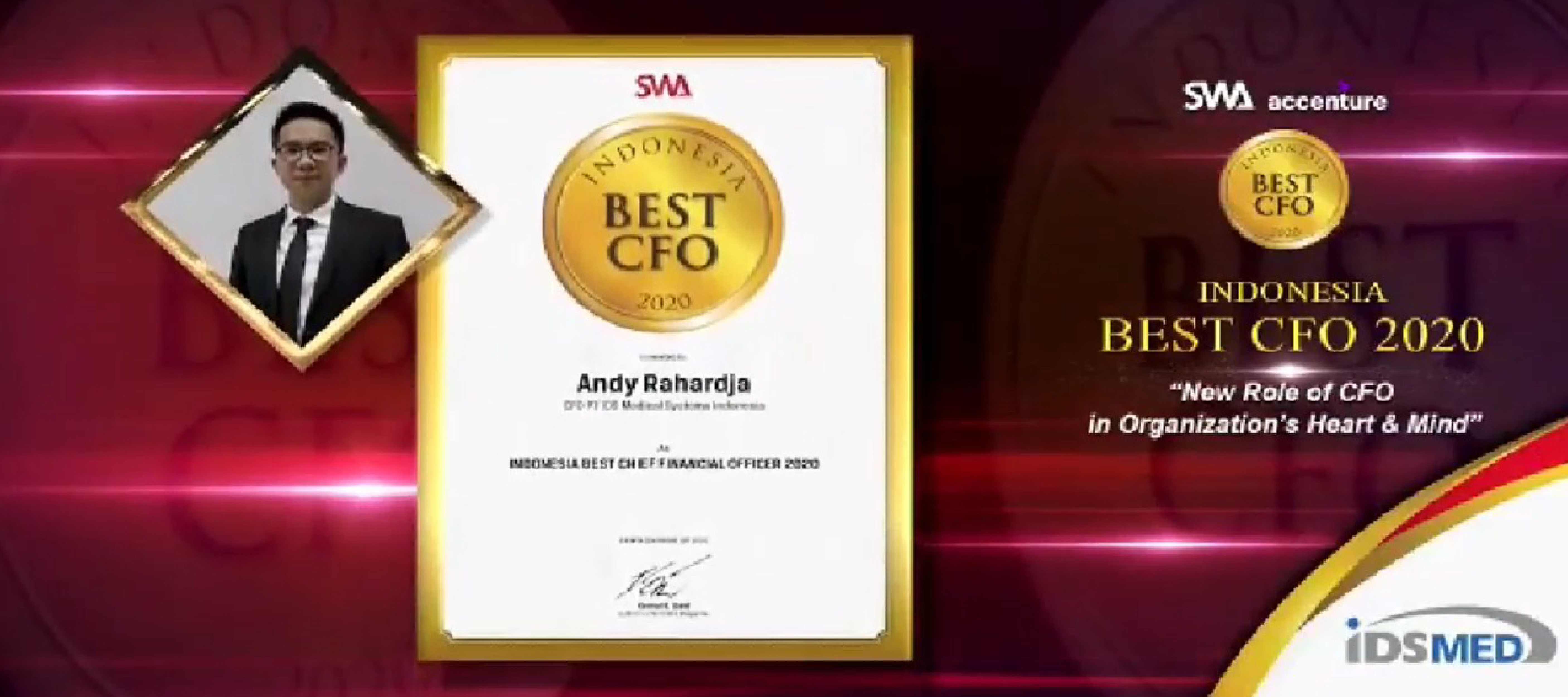 Andy Rahardja Wins Indonesia Best CFO 2020 Award
