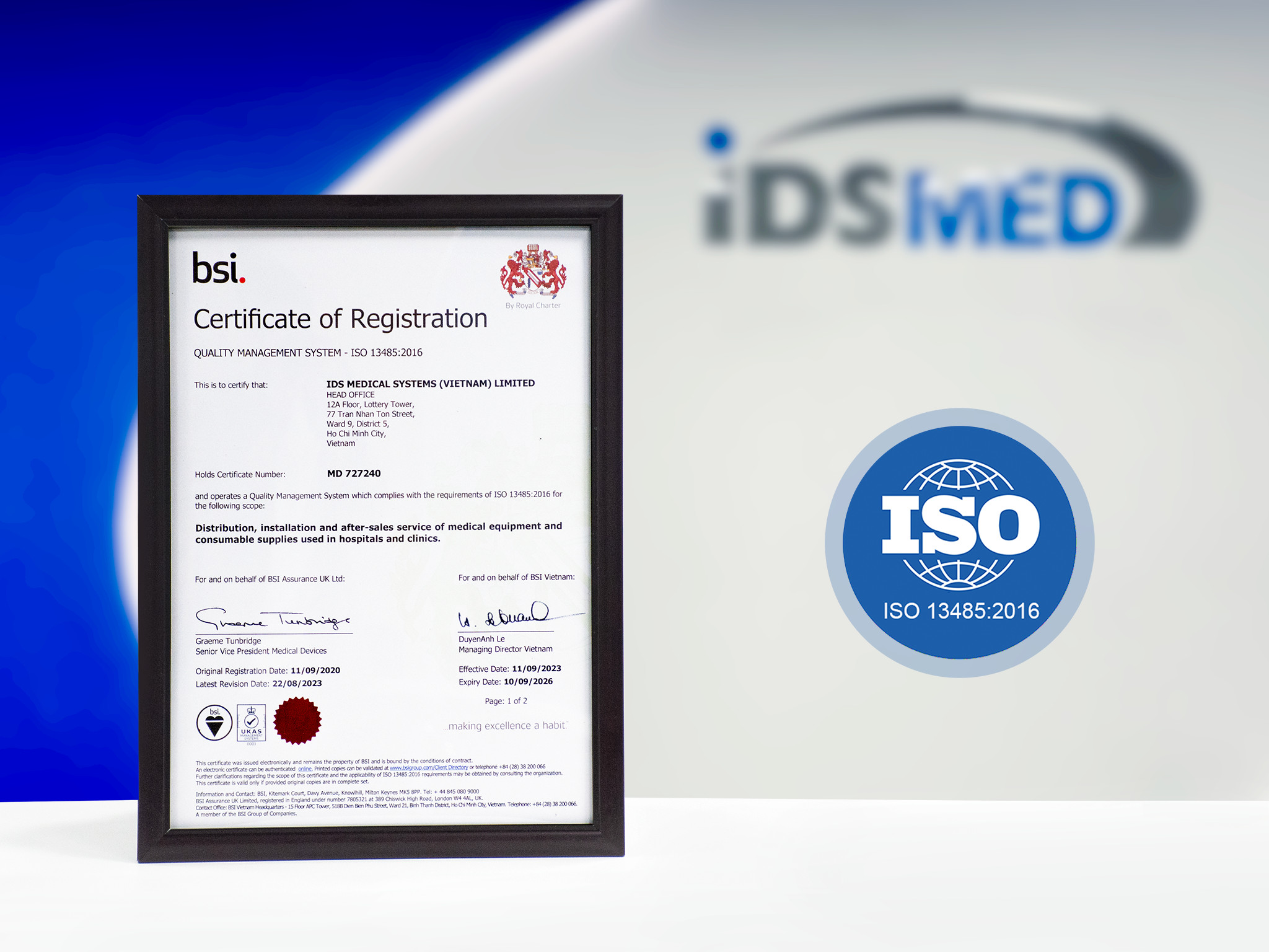 idsMED Vietnam is ISO 13485 Certified!